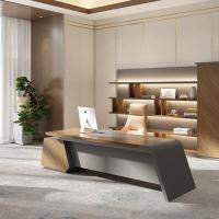 China Modern Luxury L-Shaped Office Desk 2700×2130×760mm with Storage Cabinet and 450lb Load Capacity for sale