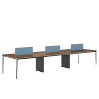 China Modular Office Desk for 2-6 Persons | 1200-1400mm Width | 450lb Capacity | E0 Particle Board for sale