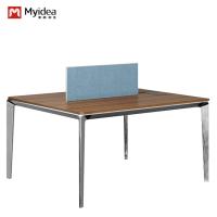 China Modular Office Desk for 2-6 Persons | 1200-1400mm Width | 450lb Capacity | E0 Particle Board for sale