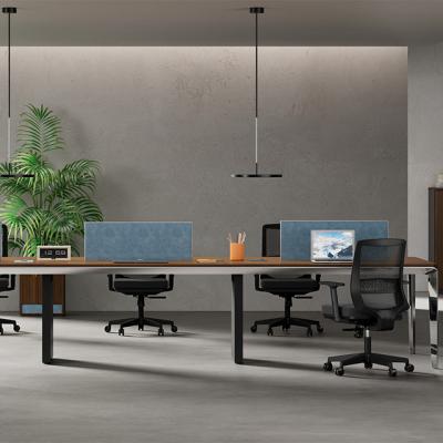 China Modular Office Desk for 2-6 Persons | 1200-1400mm Width | 450lb Capacity | E0 Particle Board for sale