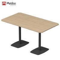 China Modern White Rock Slab Dining Table 1200x600x750mm Contemporary Kitchen Living Room Furniture for sale