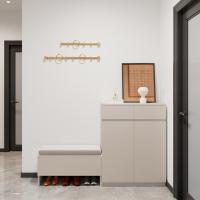 China Modern Open Wardrobe 1200mm with Upper Storage and Lower Shoe Storage Folding Furniture for Home Hotel for sale