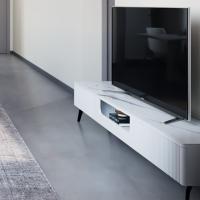 China Custom Low TV Stand Coffee Table with Storage for Living Room 120cm for sale