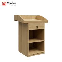 China Modern Wood Panel Podium for Meeting Rooms and Classrooms with 3-Year Warranty and ISO9001 Certification for sale
