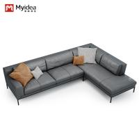China Nordic Minimalism Leather Sofa Set Office Bedroom Traditional Sectional Design Metal Legs Single Triple Seat Living Hotel for sale