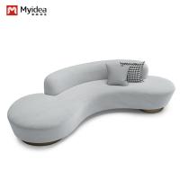 China Nordic Minimalism Leather Sofa Set 3-Seater with Metal Legs and Fabric Upholstery for Office and Bedroom for sale