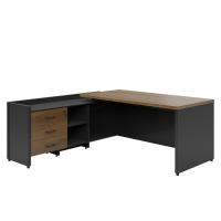 China Myidea Modern L-Shaped Office Desk and Chair Combination with 3 Drawers, 450lb Capacity, ISO9001 Certified Executive Workstation for sale