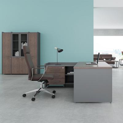 China Myidea Modern L-Shaped Office Desk and Chair Combination with 3 Drawers, 450lb Capacity, ISO9001 Certified Executive Workstation for sale