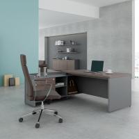 China Myidea Modern L-Shaped Office Desk and Chair Combination with 3 Drawers, 450lb Capacity, ISO9001 Certified Executive Workstation for sale