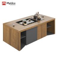 China Myidea Ergonomic Office Coffee Table with Tea Tray and Kung Fu Tea Table Customizable for sale