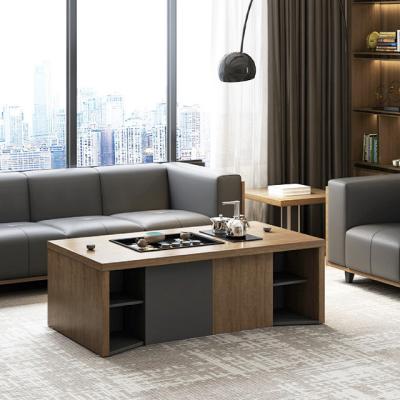 China Myidea Ergonomic Office Coffee Table with Tea Tray and Kung Fu Tea Table Customizable for sale