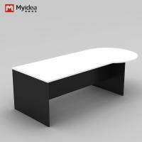 China Simple Single Person Office Desk 1600x800x750mm MFC Wood Style Supervisor Desk for sale