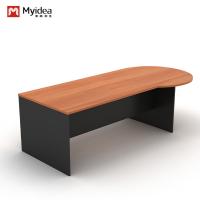 China Simple Single Person Office Desk 1600x800x750mm MFC Wood Style Supervisor Desk for sale