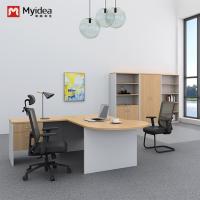 China Simple Single Person Office Desk 1600x800x750mm MFC Wood Style Supervisor Desk for sale