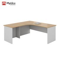 China Modern L-Shaped Executive Desk with Cabinet Storage 450lb Capacity E0 Grade Particle Board for sale