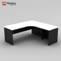China Modern L-Shaped Executive Desk with Cabinet Storage 450lb Capacity E0 Grade Particle Board for sale