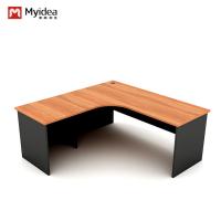China Modern L-Shaped Executive Desk with Cabinet Storage 450lb Capacity E0 Grade Particle Board for sale