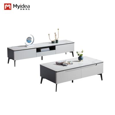 China Compact Modern Low TV Stand Coffee Table 120cm Solid Wood Panel Storage Home Furniture for sale