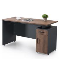 China 1000N Load Capacity Adjustable Height Office Desk Single Workspace with Storage Cabinet for sale