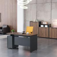 China 1000N Load Capacity Adjustable Height Office Desk Single Workspace with Storage Cabinet for sale