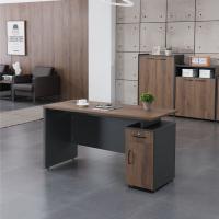 China 1000N Load Capacity Adjustable Height Office Desk Single Workspace with Storage Cabinet for sale
