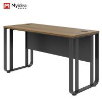 China Commercial Office Desk with Wire Box Adjustable Steel Foot Board 450lb Capacity E0 Grade for sale