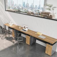 China Myidea Customized Steel Legged Office Desk with Storage 450lb Capacity E0 Grade for sale