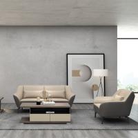 China Modern Three Person Office Leather Sofa MG327 for Hotel Reception and Business Lobby with 3-Year Shelf Life for sale