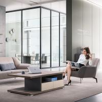 China Modern Three Person Office Leather Sofa MG327 for Hotel Reception and Business Lobby with 3-Year Shelf Life for sale