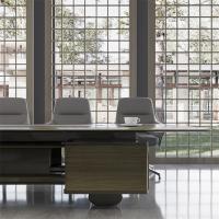 China Cold Roll Steel Plate Office Desk and Chair Combination with KD Structure - E0 MFC Material Modern Furniture for sale