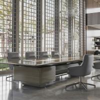 China Cold Roll Steel Plate Office Desk and Chair Combination with KD Structure - E0 MFC Material Modern Furniture for sale