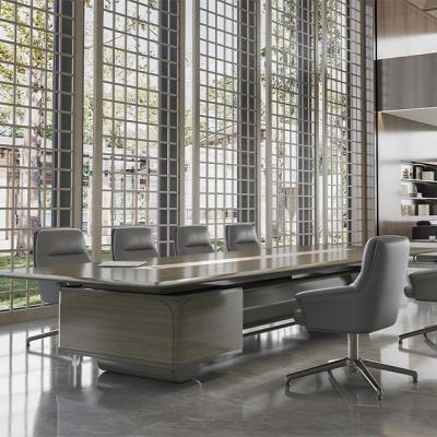 China Cold Roll Steel Plate Office Desk and Chair Combination with KD Structure - E0 MFC Material Modern Furniture for sale