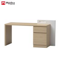 China Custom Wooden Office Desk with Side Drawers and Filing Cabinet for Single Occupancy Workstation for sale