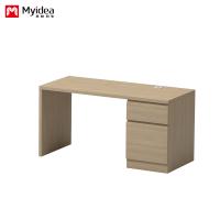 China Custom Wooden Office Desk with Side Drawers and Filing Cabinet for Single Occupancy Workstation for sale