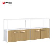 China Myidea Classic Two Layer Tea Water Cabinet Office Display Storage Cabinet with Door 800x400x800mm for sale