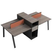 China Myidea 3600mm L-Shaped Office Workstation Desk for 2-4 People with Storage Cabinet 450lb Capacity for sale