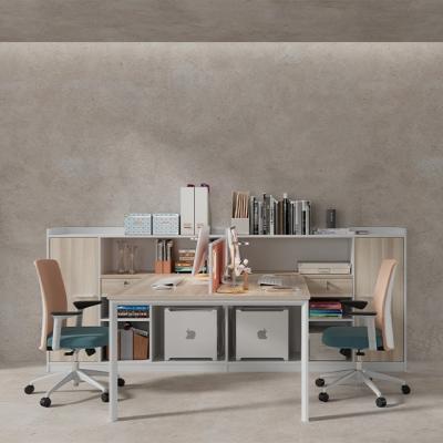 China Finance Office Desk and Chair Combination 6-4 Person Seat Modern Screen Booth W3600xD1200xH1005 for sale