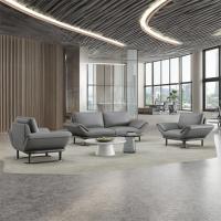 China Modern Three-Seater Office Leather Sofa for Reception and Waiting Area MG346 for sale