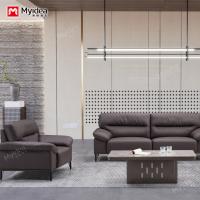 China Solid Wood Frame Office Sofa Set Lightweight Luxury Business Furniture for Manager Room for sale