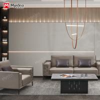 China Modern Office Leather Sofa Set for Meeting Room VIP Reception Area Business Lounge MG543 for sale