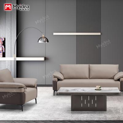 China Modern Leather Executive Office Sofa Corner Sofa for Boss Room Waiting Area ISO9001 for sale