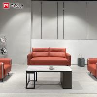 China Modern Leather Office Sofa Set for Boss Reception Hotel School Furniture ISO9001 for sale