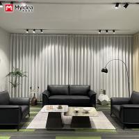 China Modern Office Leather Sofa 3-Seat Reception Waiting Area Furniture MG550 for sale