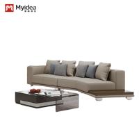 China Italian Horizon Modern Leather Sofa Set for Villa Clubhouse Corner Combination 3-Seat for sale