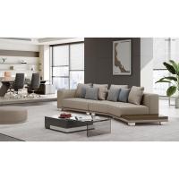 China Italian Horizon Modern Leather Sofa Set for Villa Clubhouse Corner Combination 3-Seat for sale