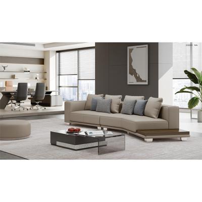 China Italian Horizon Modern Leather Sofa Set for Villa Clubhouse Corner Combination 3-Seat for sale