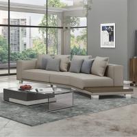 China Italian Horizon Modern Leather Sofa Set for Villa Clubhouse Corner Combination 3-Seat for sale