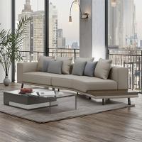 China Italian Horizon Modern Leather Sofa Set for Villa Clubhouse Corner Combination 3-Seat for sale