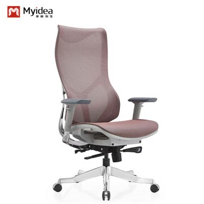 China Ergonomic Office Chair with 3-Year Component Life & ISO9001 Certification - Adjustable Height Rotating Design for sale