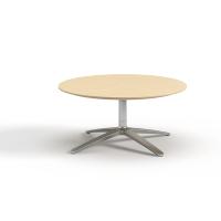 China Modern Light Colored Coffee Table Unique Shape Living Room Furniture 120cm for sale